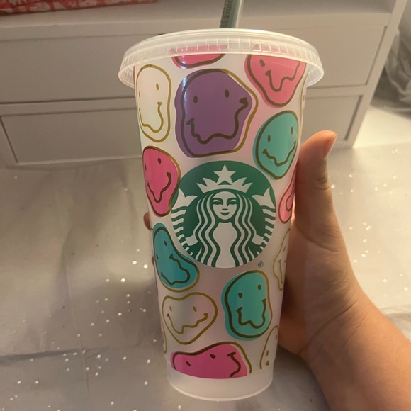 Starbucks | Dining | Brand New Starbucks Custom Cold Cup 24 Oz | Poshmark